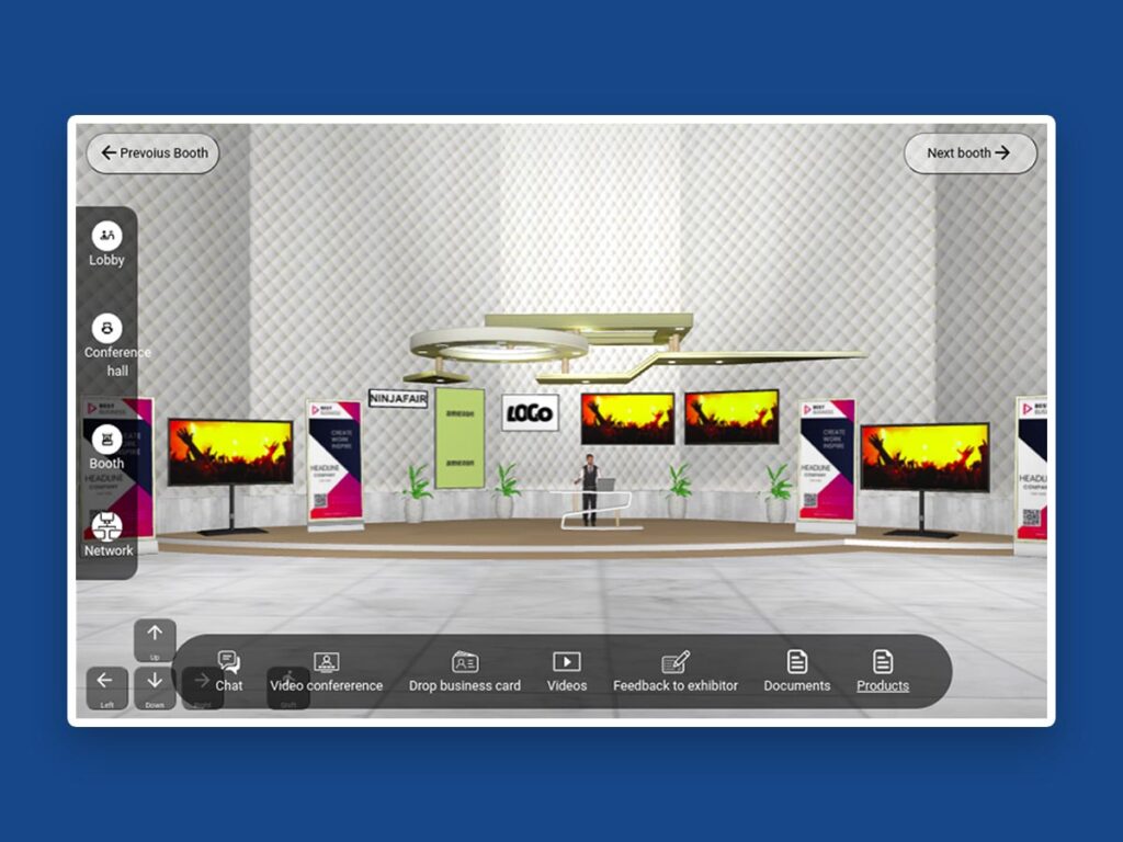 Virtual Exhibit Booth – NinjaFair